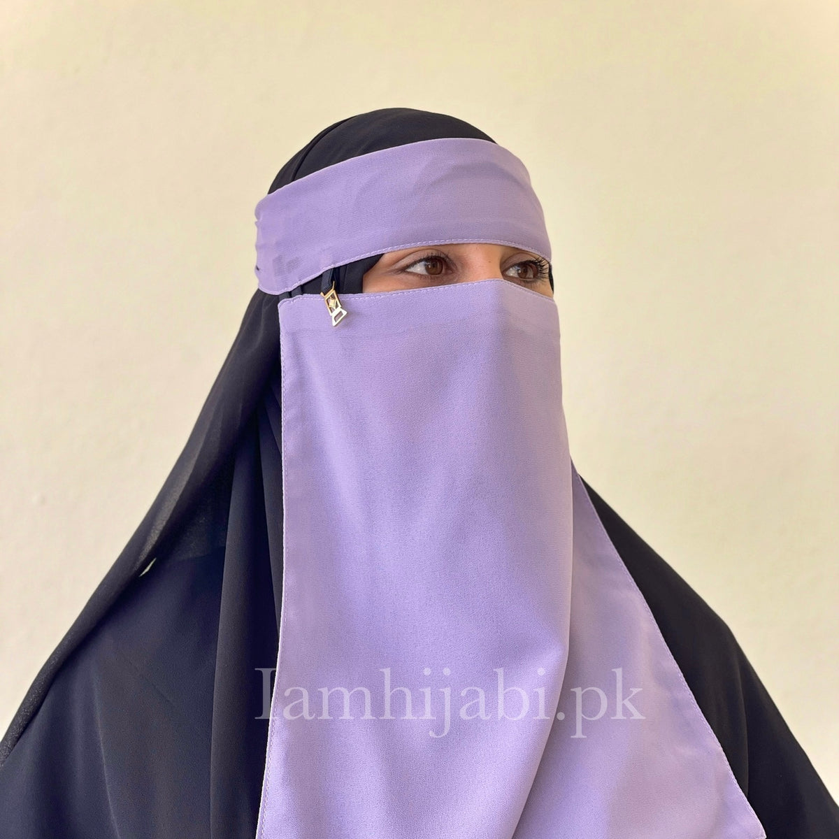 Saudi Niqab Large - Light Purple – I AM HIJABI.PK
