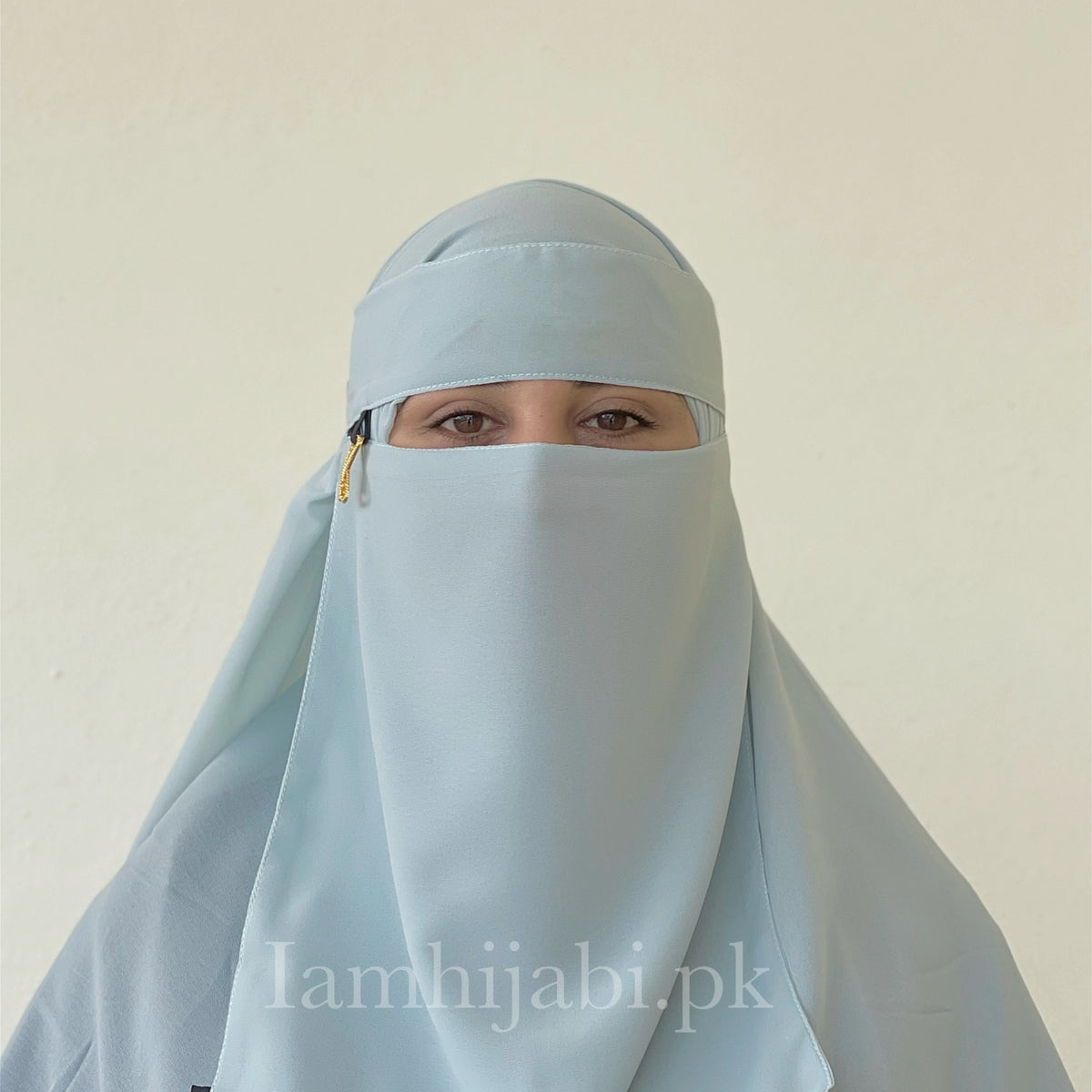 Saudi Niqab Set - Baby Blue – I AM HIJABI.PK